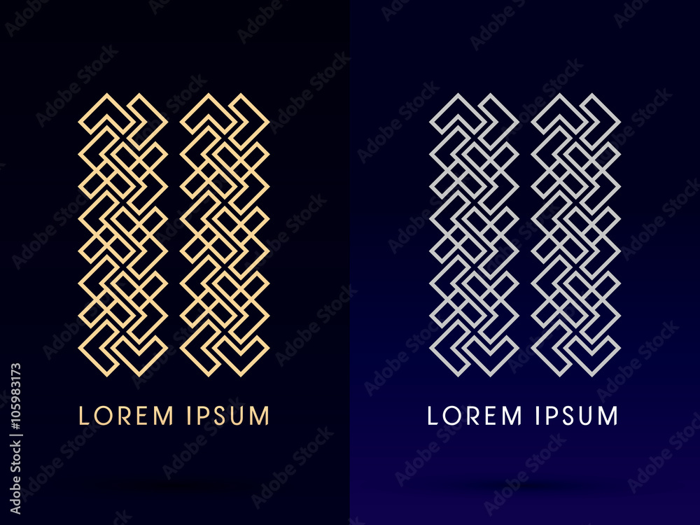 Abstract Twin Tower, graphic vector. Stock-Vektorgrafik | Adobe Stock
