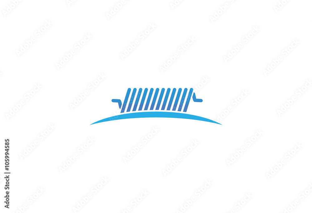 Abstract blue roof house sample logo Stock Vector | Adobe Stock