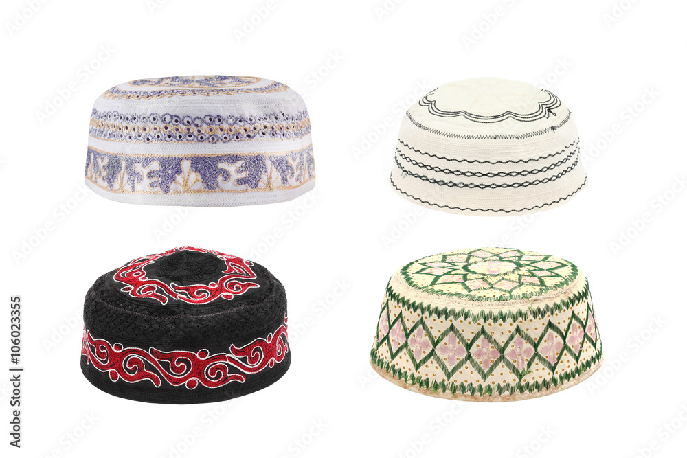 kopiah hat for muslims isolated on white background Stock Photo | Adobe ...
