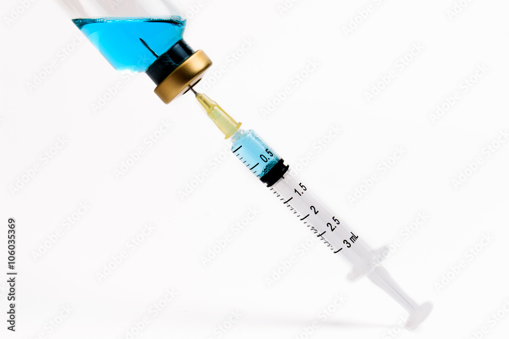 Prepare for injection. Ready to put a vaccine. Stock Photo | Adobe Stock