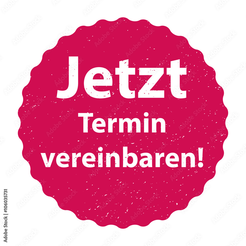 Jetzt Termin vereinbaren! Stock-Vektorgrafik | Adobe Stock