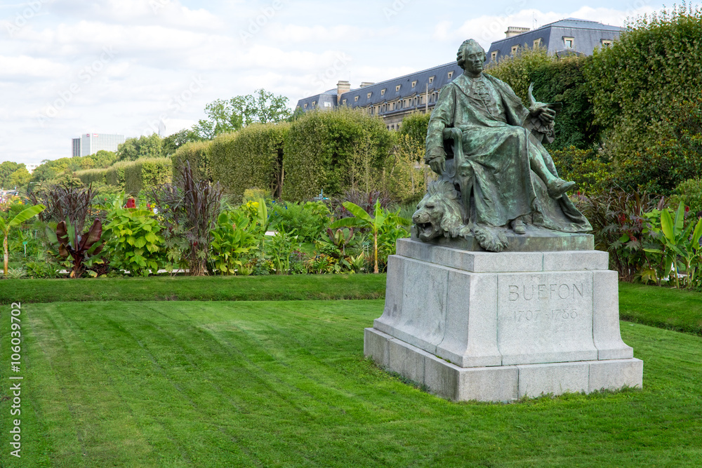 Paris, Jardin des Plântes, Denkmal für den Comté de Buffon, Aufklärer ...