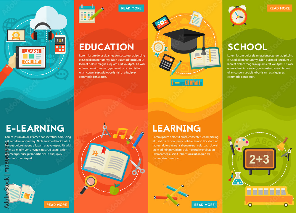 Poster Education and E-learning Concept Banners – Wall Art | UkPosters