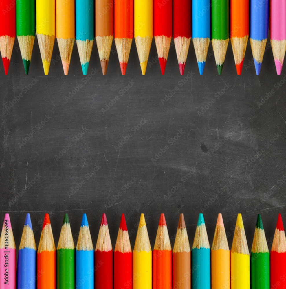 school background with school supplies Stock Illustration | Adobe Stock