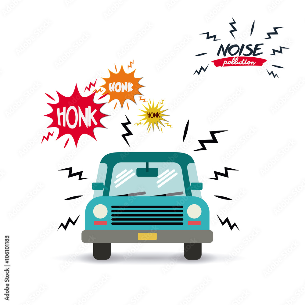 noise pollution design Stock Vector | Adobe Stock