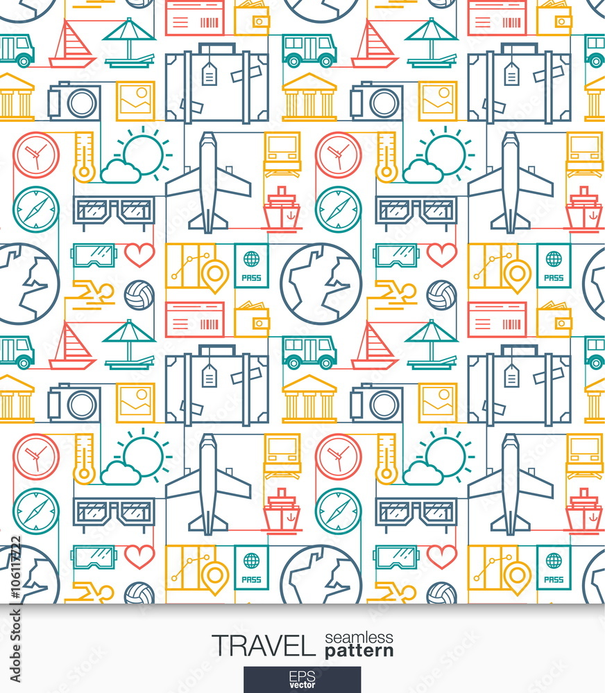 Travel Wallpaper Vector
