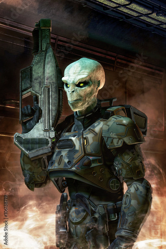 Alien Soldier Concept Art