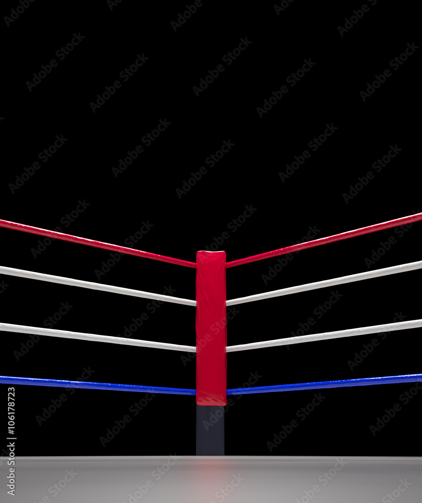 red corner boxing ring background 3d render Stock Illustration | Adobe ...