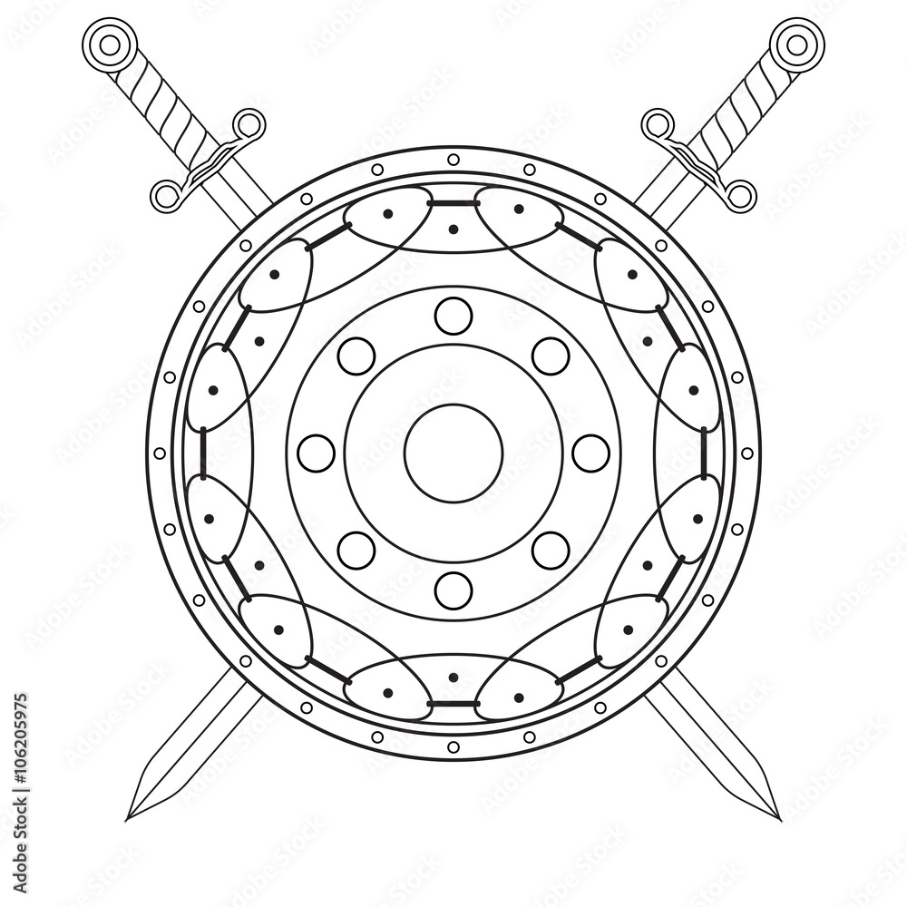 Viking Shield Template
