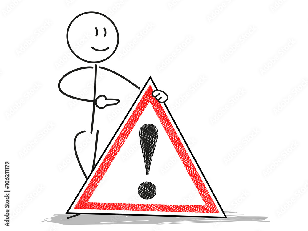 Warnschild Achtung vector de Stock | Adobe Stock