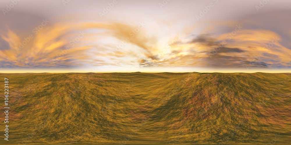 environment map ,HDRI High resolution map. Round panorama, spherical ...