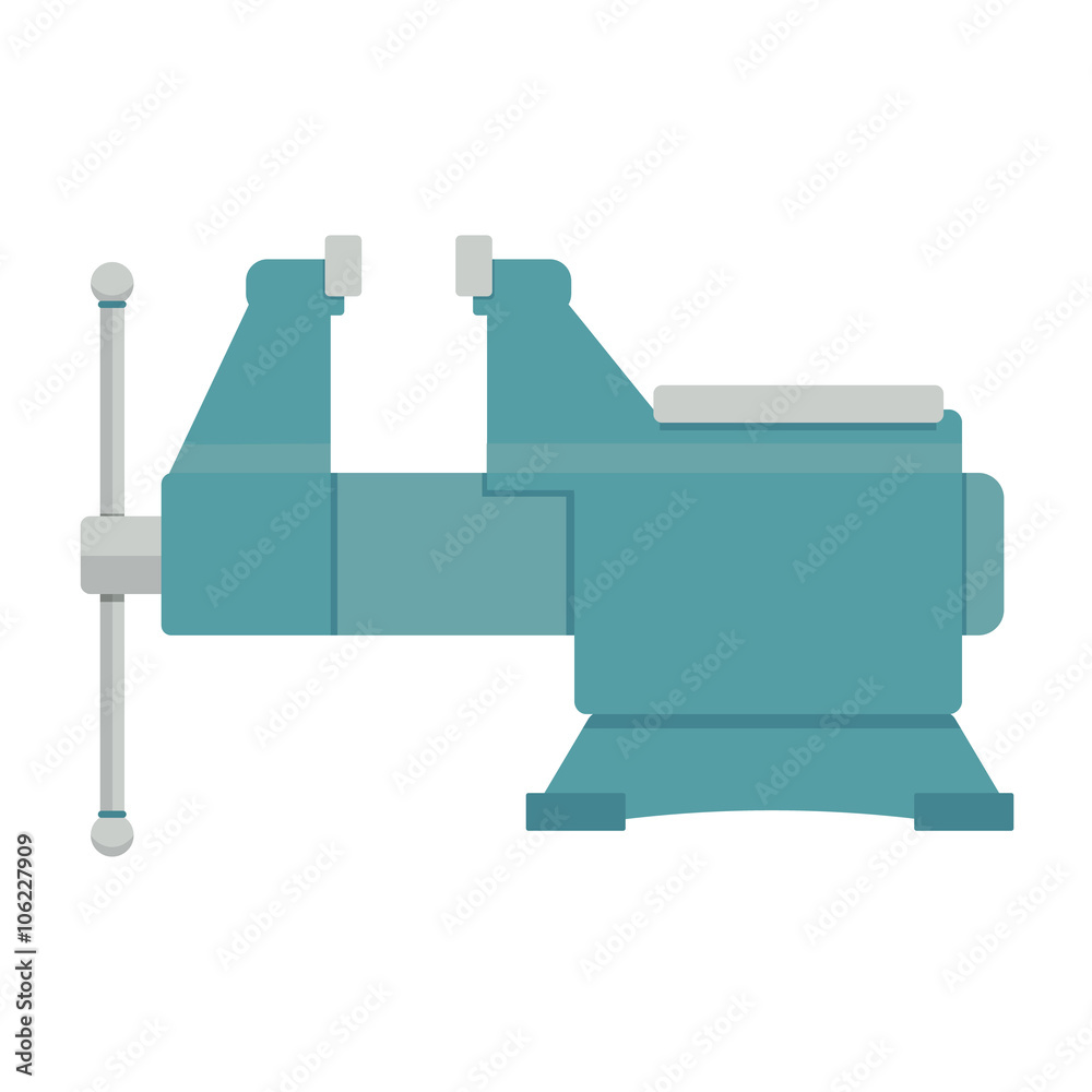 vice vector illustration. steel vice on white background. vice aircraft ...