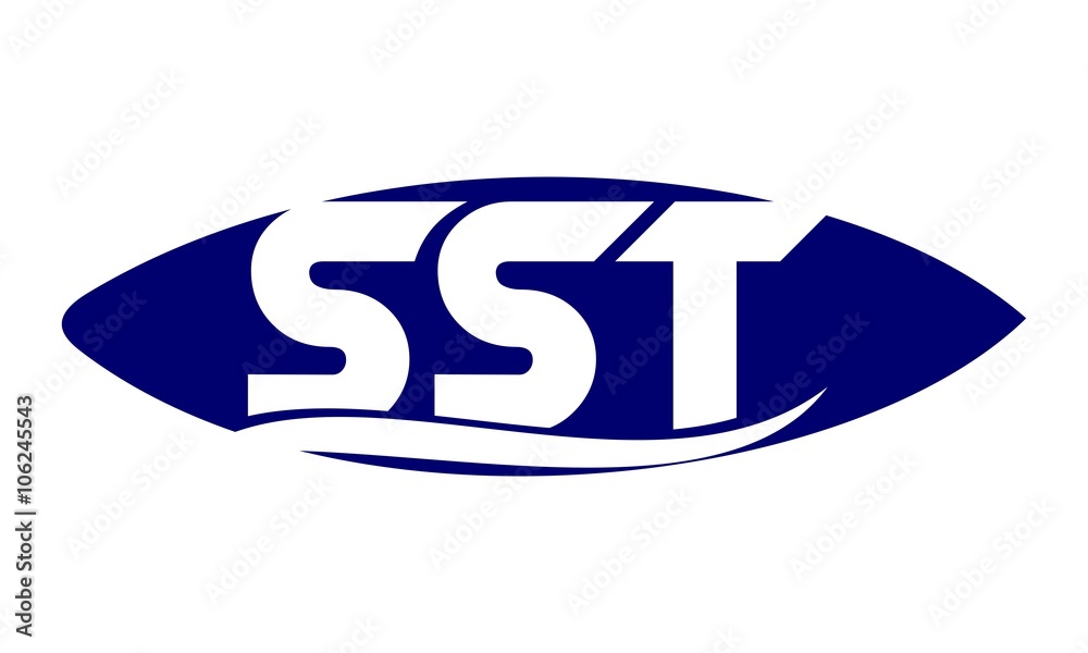 Modern Logo Solution Letter S S T Stock Vector | Adobe Stock