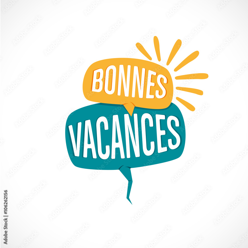 bonnes vacances Stock Vector | Adobe Stock