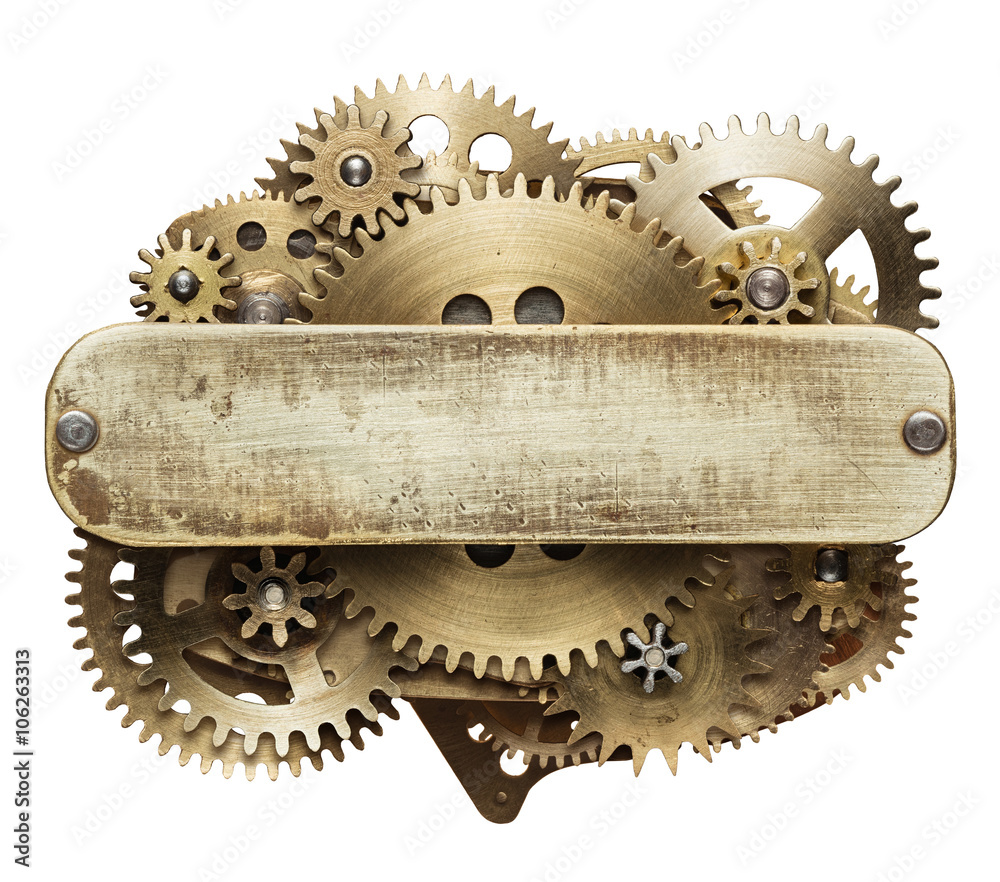 clockwork gears collage Stock Illustration | Adobe Stock