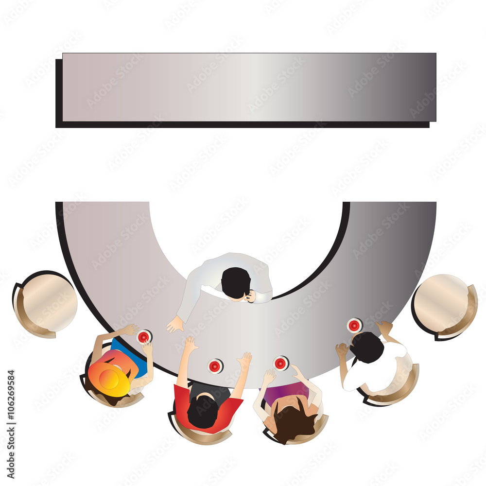 Counter bar top view set 3 for interior , vector illustration Stock ...