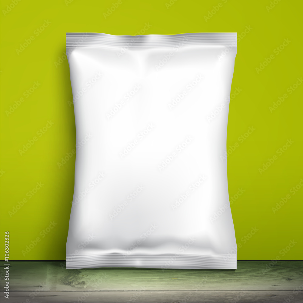 Blank white packaging. Sample package. Blank template for design. Net ...