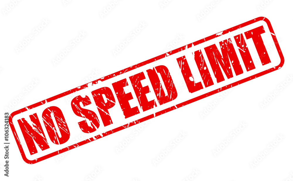 NO SPEED LIMIT RED STAMP TEXT Stock Vector | Adobe Stock