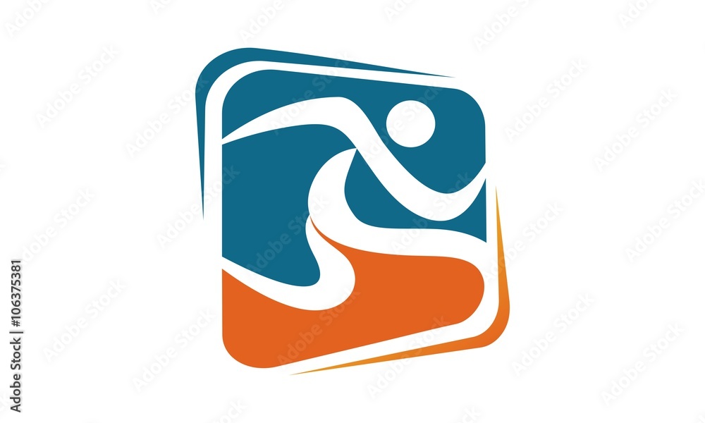 Figure Logo Vector Stock-Vektorgrafik | Adobe Stock