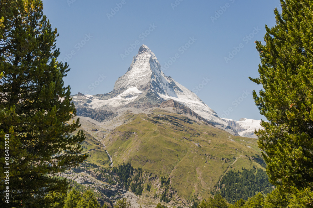 Zermatt, Matterhorn, Furi, Zmutt, Zmuttbach, Trockener Steg ...