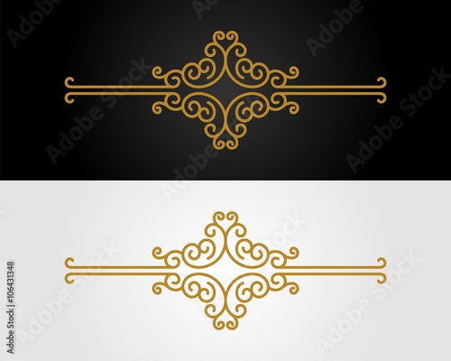Elegant Gold Crest Emblem Logo Template v.5 Stock Vector | Adobe Stock