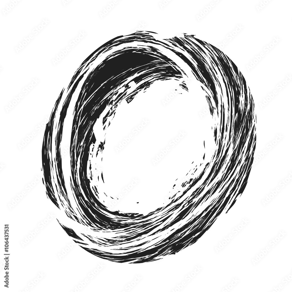 grunge circle border frame background Stock Illustration | Adobe Stock