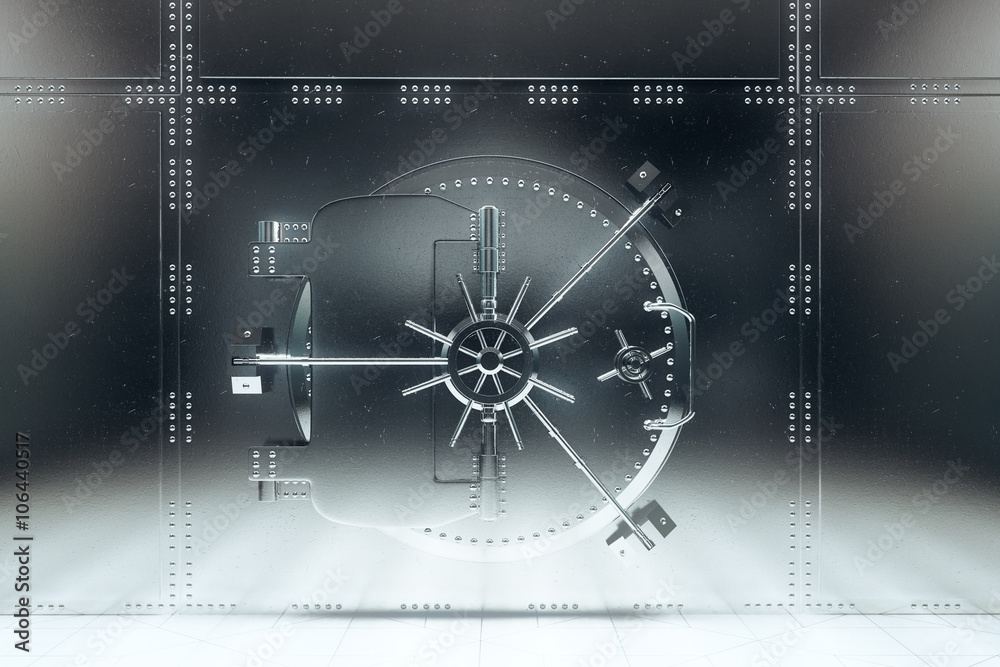 Bank vault front Stock Illustration | Adobe Stock