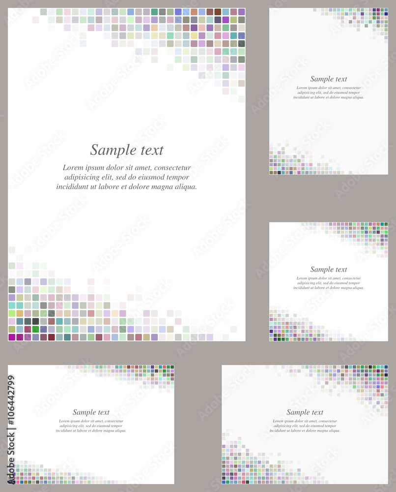 Multicolor page corner design template Stock Vector | Adobe Stock