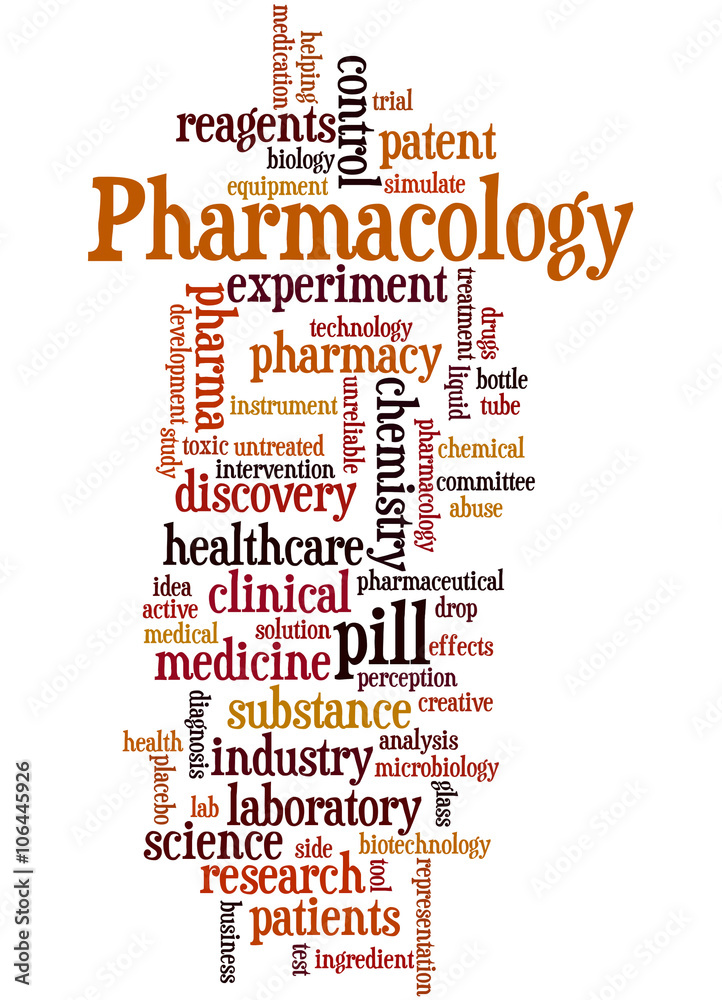 Pharmacology, word cloud concept 6 Stock Illustration | Adobe Stock