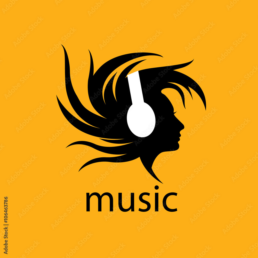 vector logo music Stock Vector | Adobe Stock