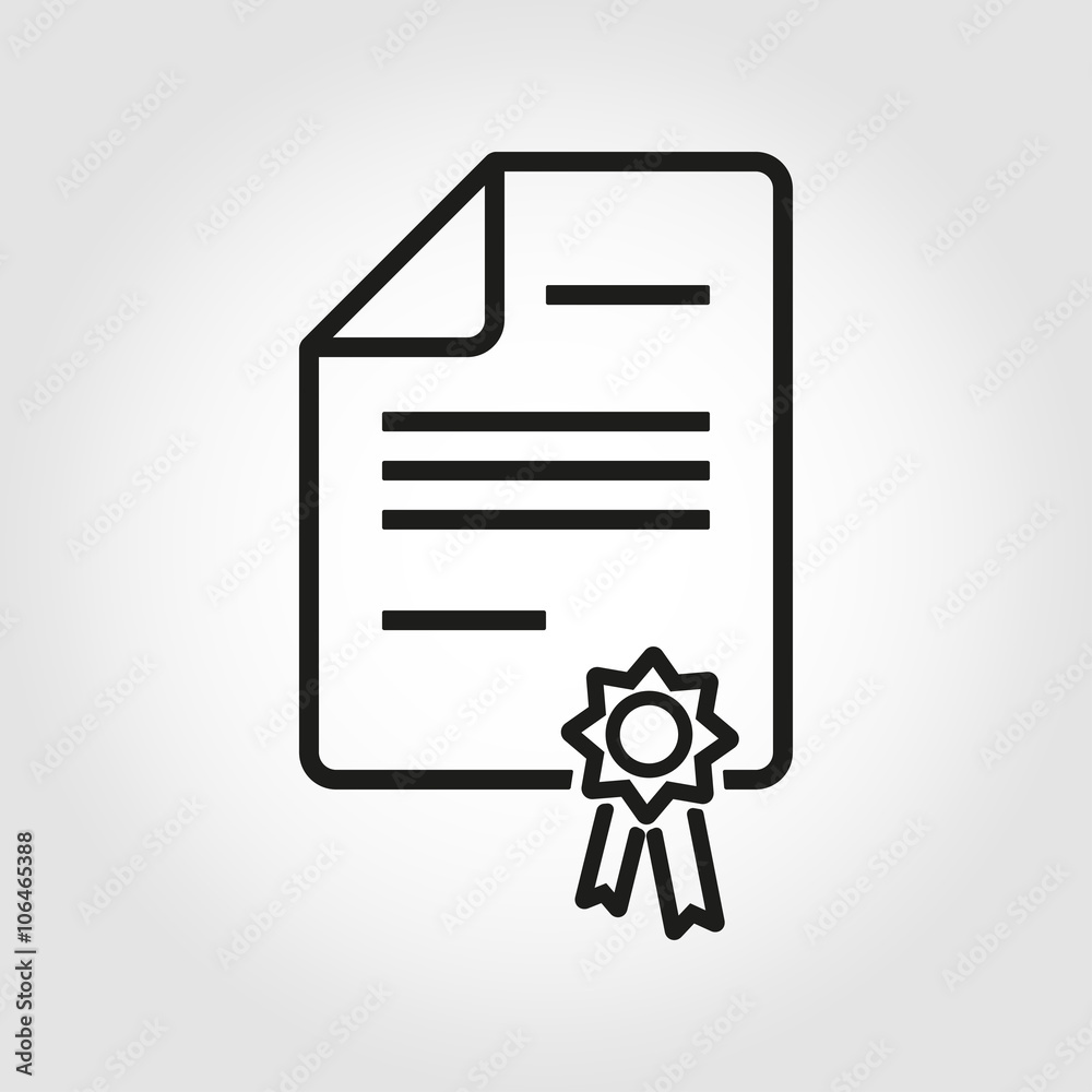 Vector line patent icon. Patent Icon Object, Patent Icon Picture ...