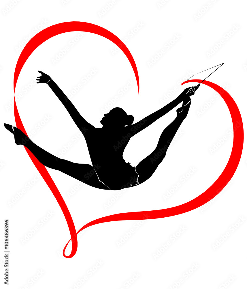 gymnastics logo Stock Vector | Adobe Stock