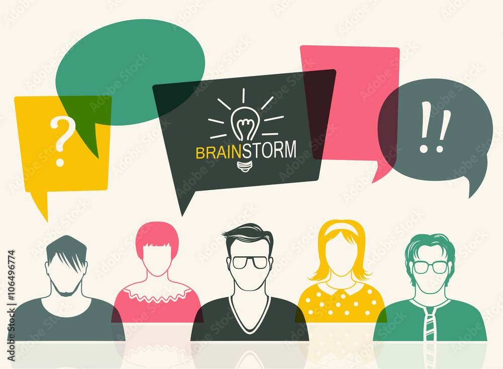 Men and women avatar profile picture set. Businessman, coworkers, think ...