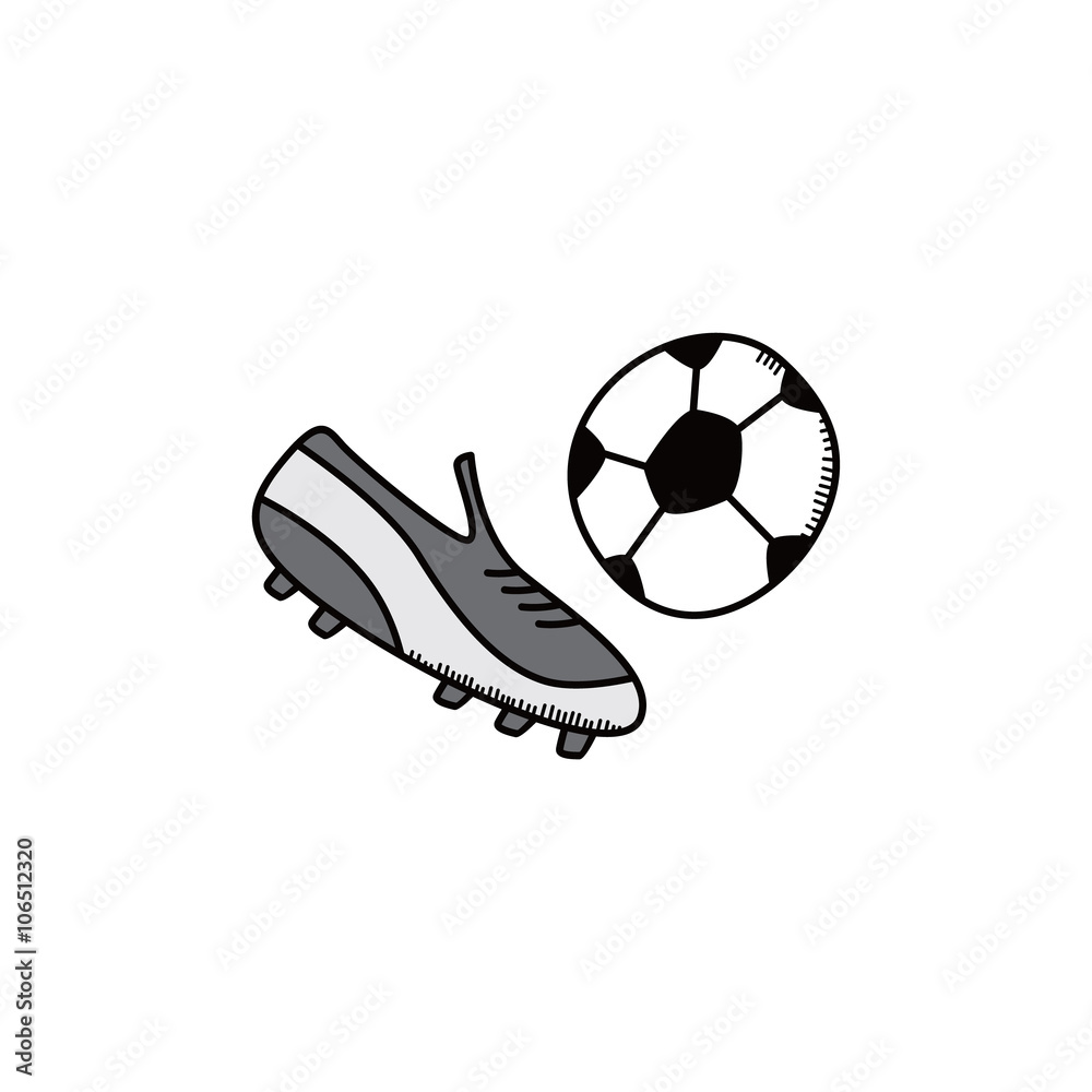 soccer cartoon icon theme Stock Vector | Adobe Stock