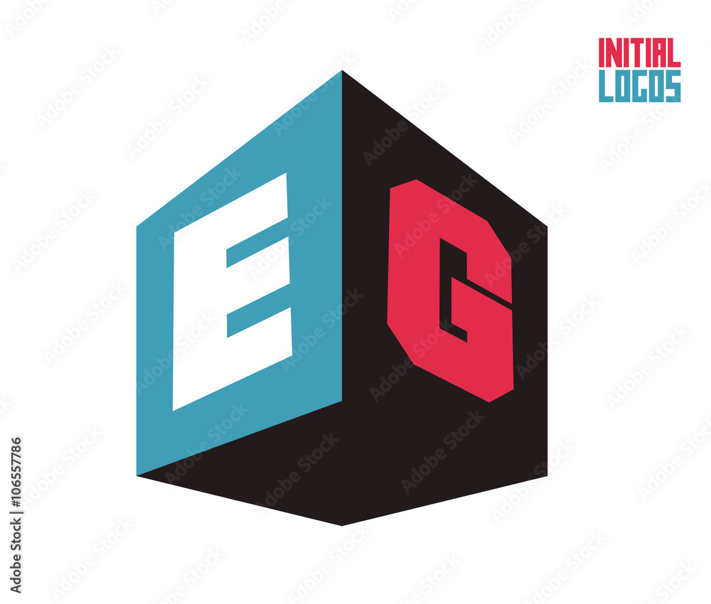 EG Initial Logo for your startup venture Stock Vector | Adobe Stock