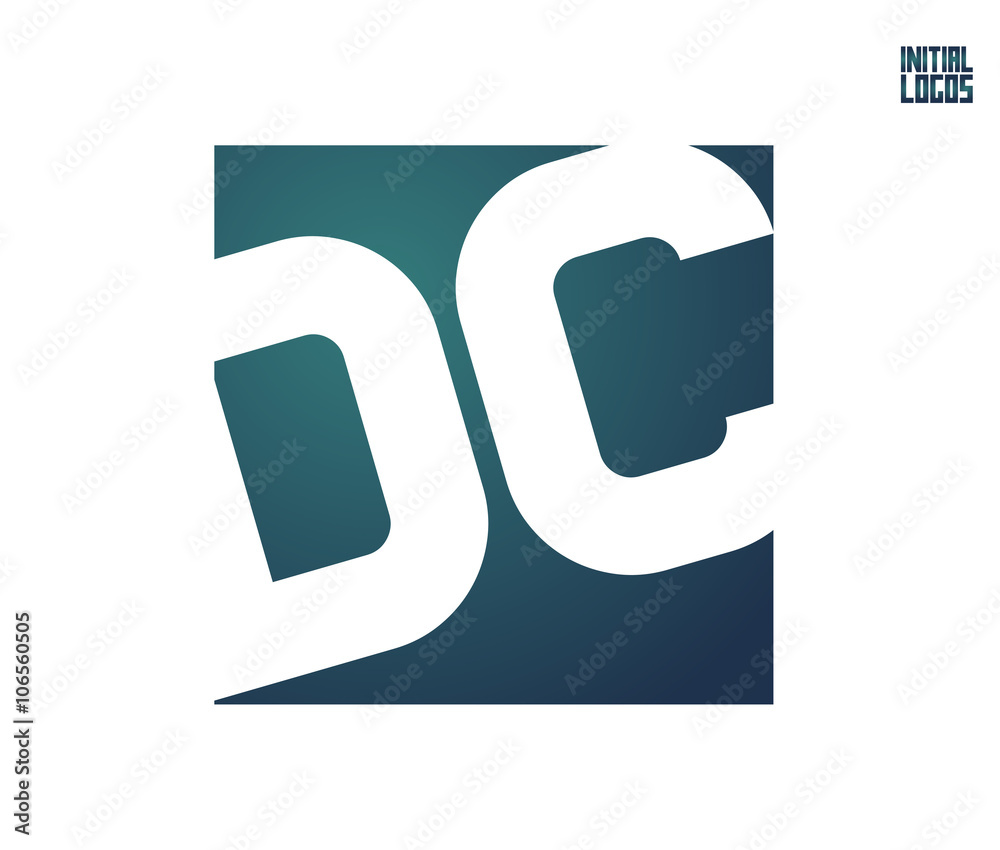 DC Initial Logo for your startup venture vector de Stock | Adobe Stock