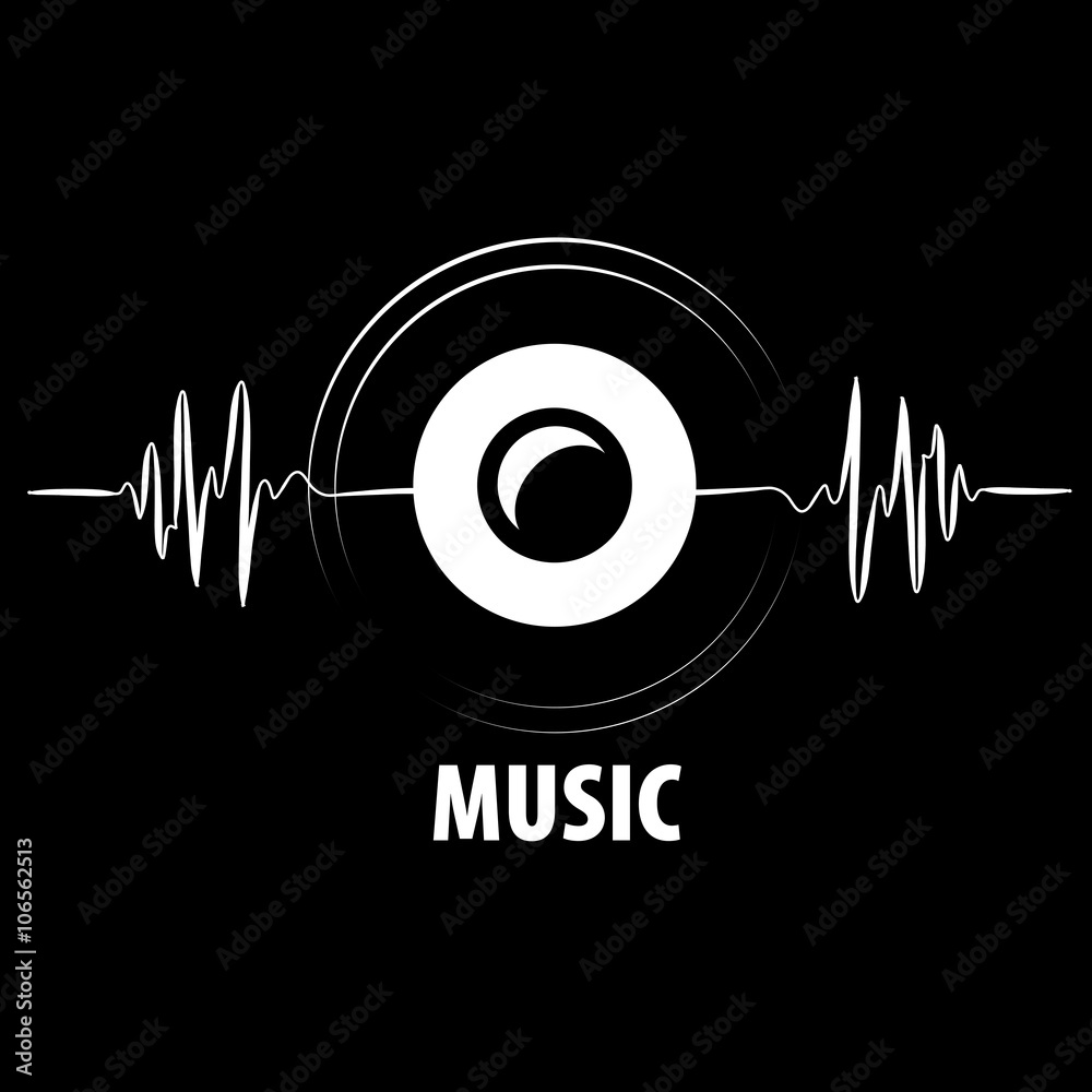vector logo music Stock Vector | Adobe Stock