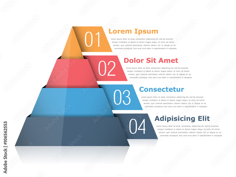 Pyramid Chart Stock Vector | Adobe Stock