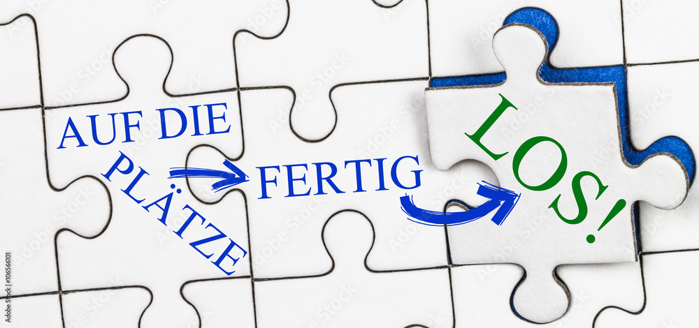 Auf die Plätze,Fertig,Los! Stock-Foto | Adobe Stock