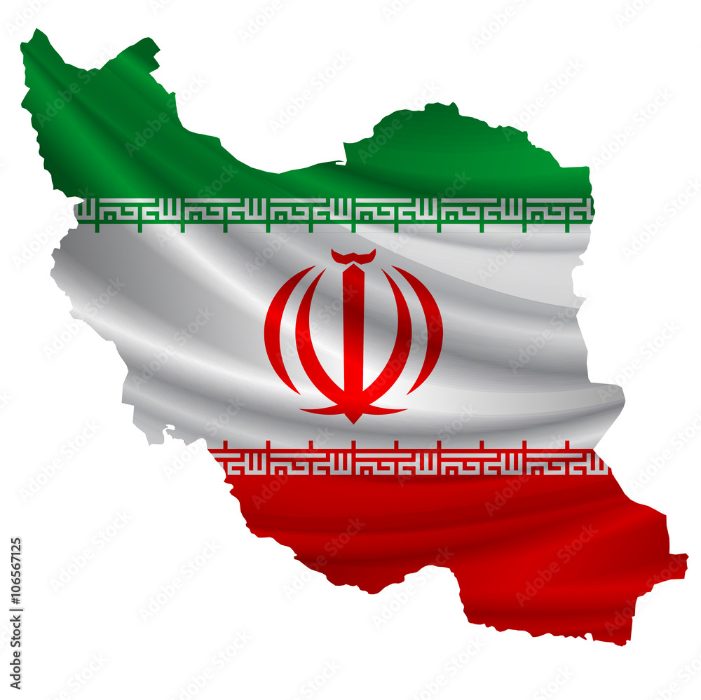 イラン 国旗 地図 アイコン Stock Vector | Adobe Stock