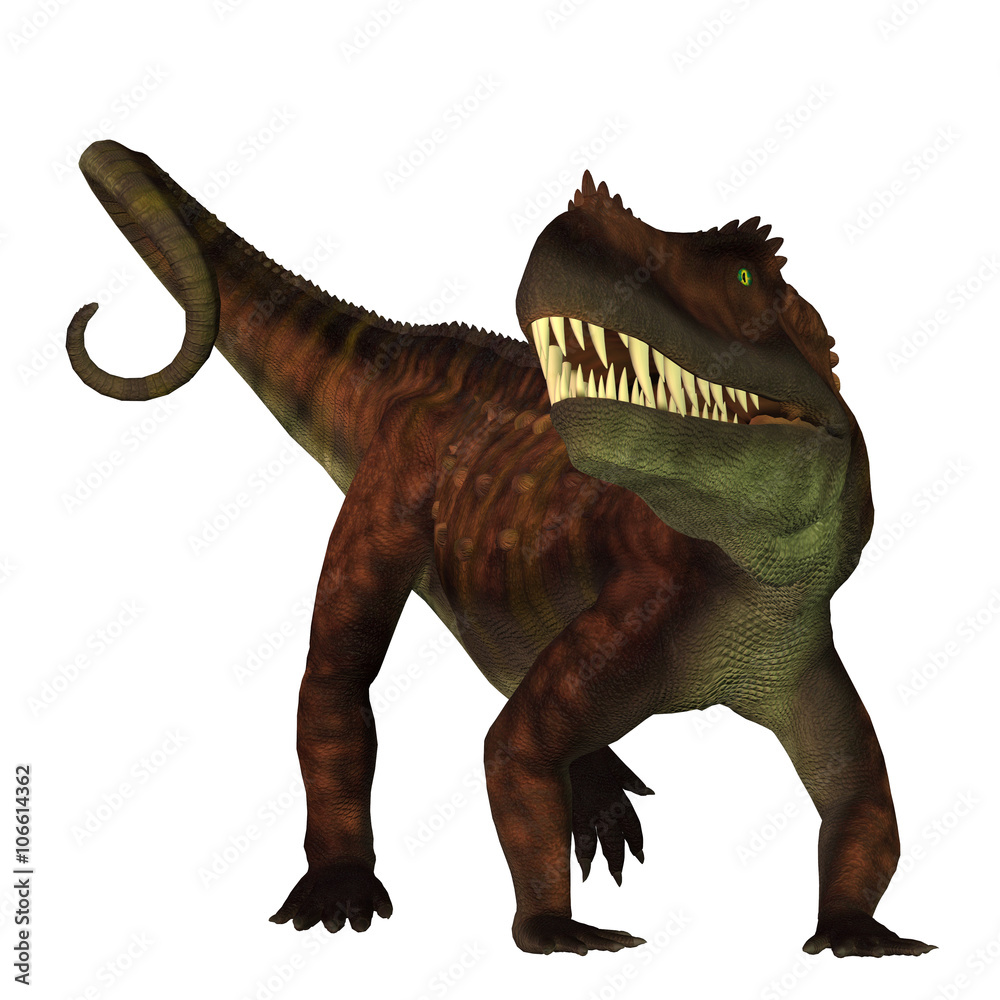 Illustrazione Stock Prestosuchus on White - Prestosuchus was a ...