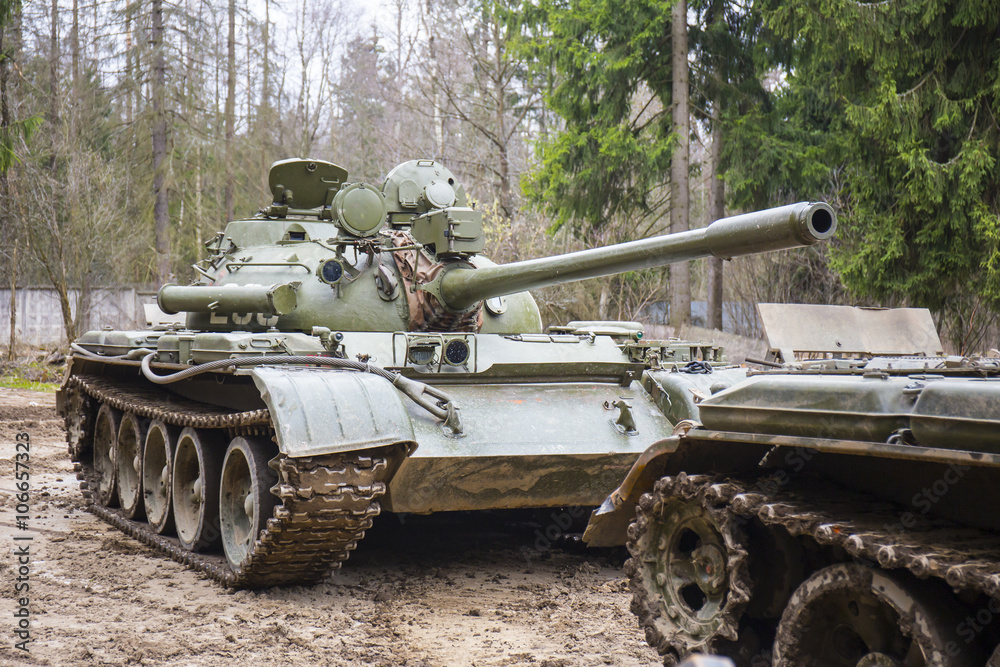 Soviet combat tank T55 Stock Photo | Adobe Stock