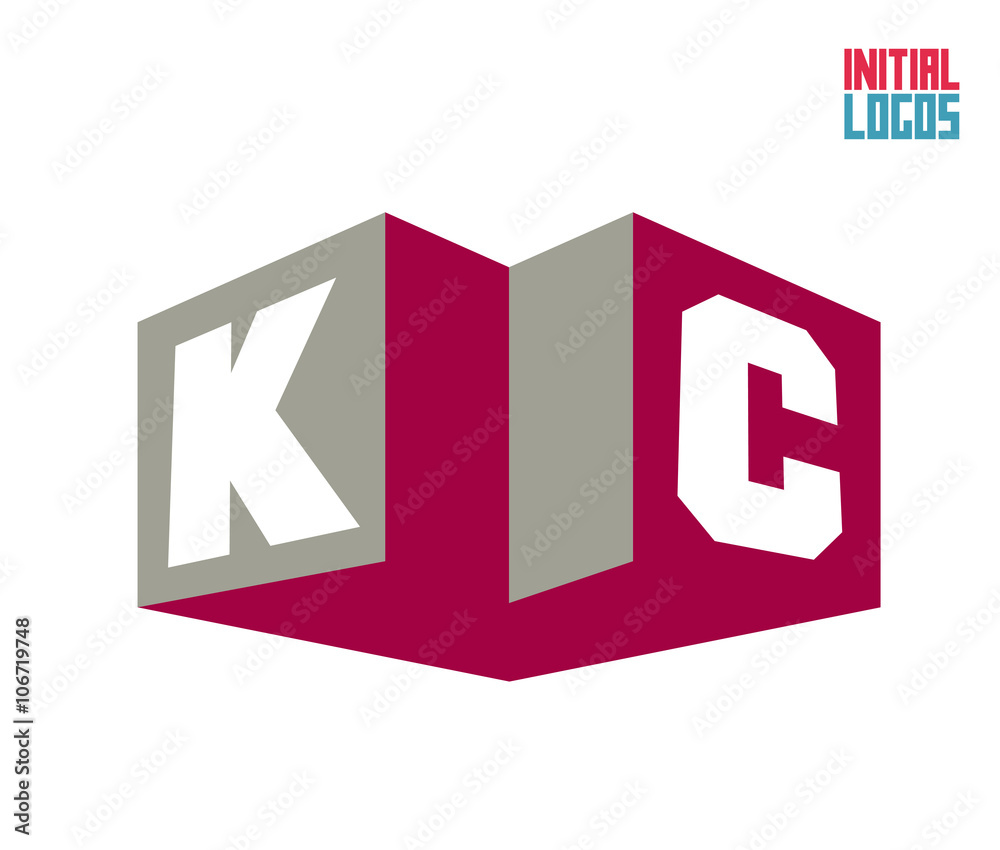 KC Initial Logo for your startup venture Stock Vector | Adobe Stock