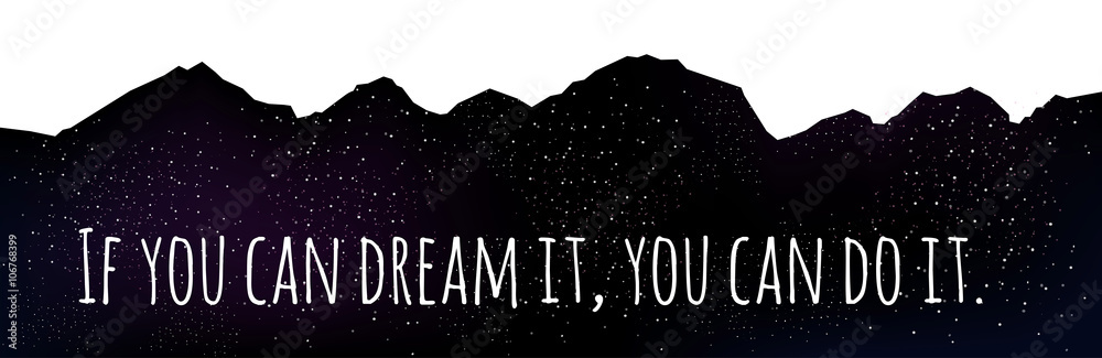 Vector motivational quote Stock Vector | Adobe Stock