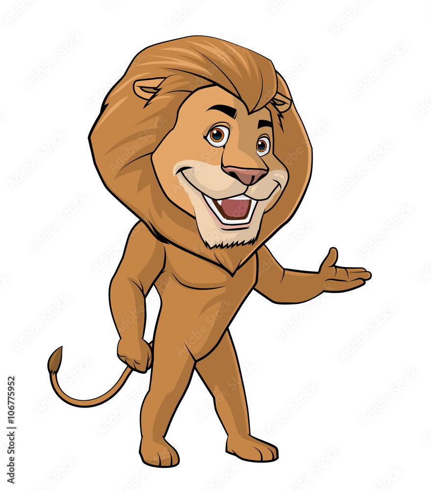 Lion welcome Stock Illustration | Adobe Stock