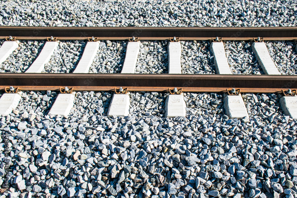 Bahngleise Stock-Foto | Adobe Stock