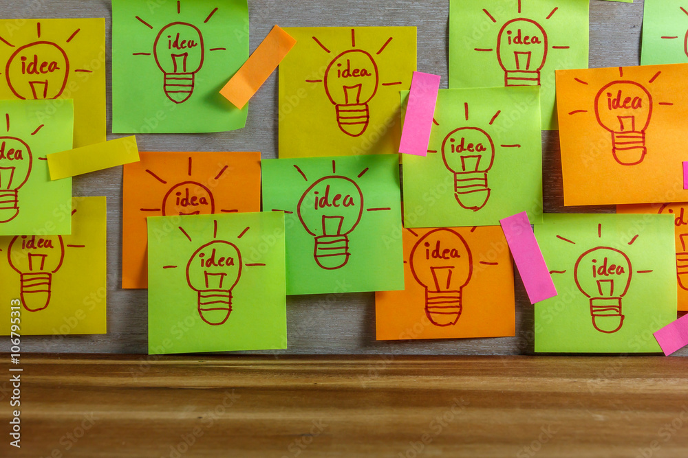 Light Bulb Sticky Notes