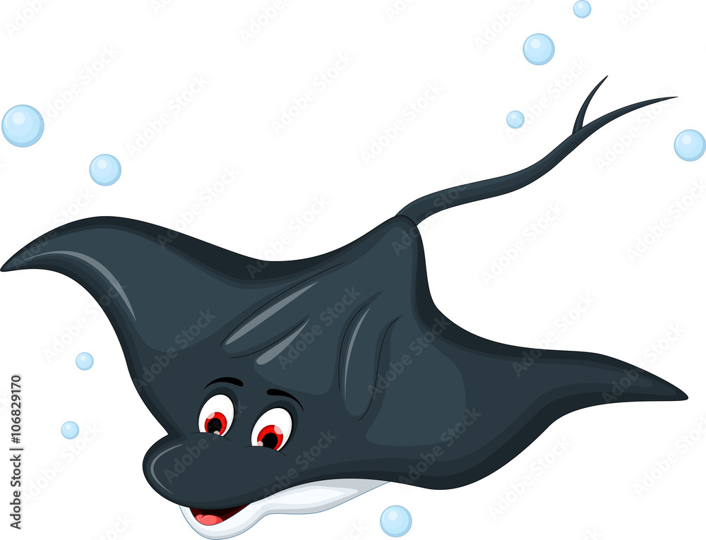cartoon stingray for your design Stock Vector | Adobe Stock