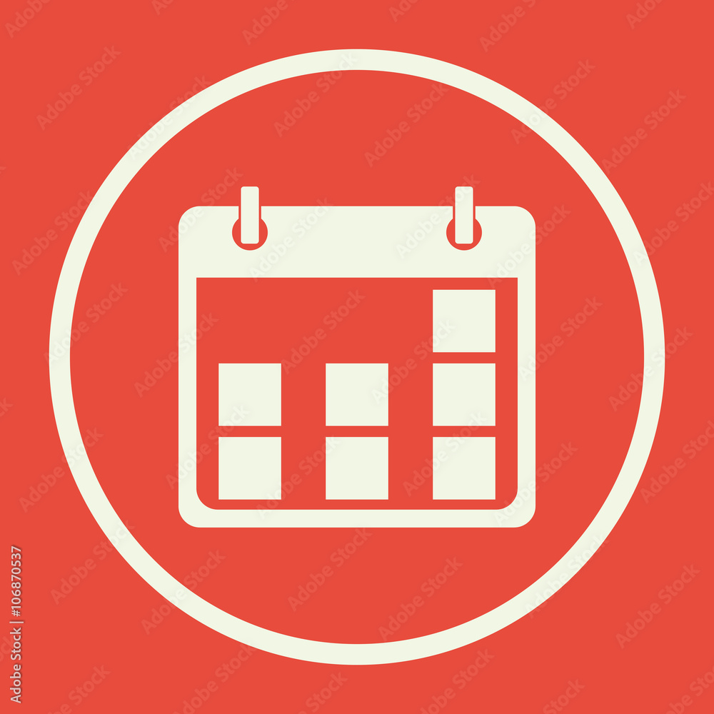 Calendar Icon Vector White
