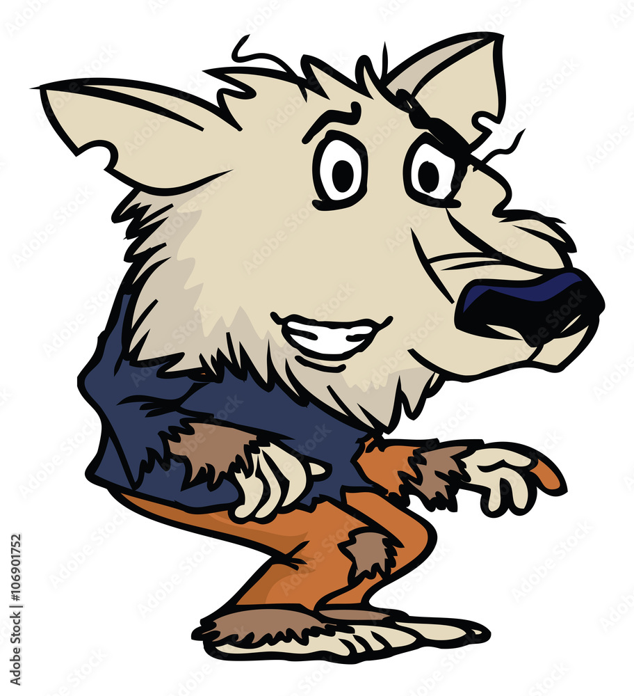 cartoon werewolf Stock Vector | Adobe Stock